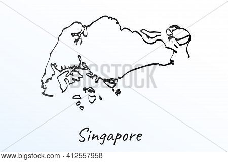 Hand Draw Map Vector & Photo (Free Trial) | Bigstock