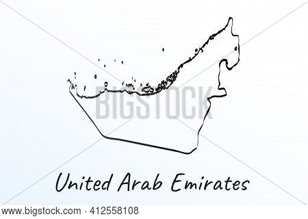 Hand Draw Map United Vector & Photo (Free Trial) | Bigstock