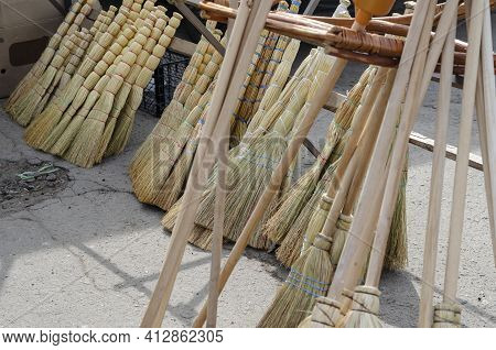 New Millet Brooms Long Image & Photo (Free Trial) | Bigstock