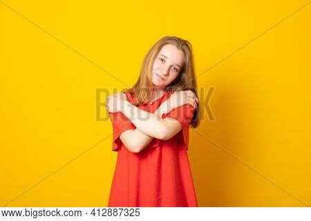 Girl Touching Herself Images, Illustrations & Vectors (Free) - Bigstock