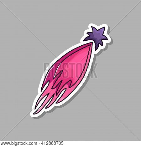 Space Sticker Comet. Vector & Photo (Free Trial) | Bigstock