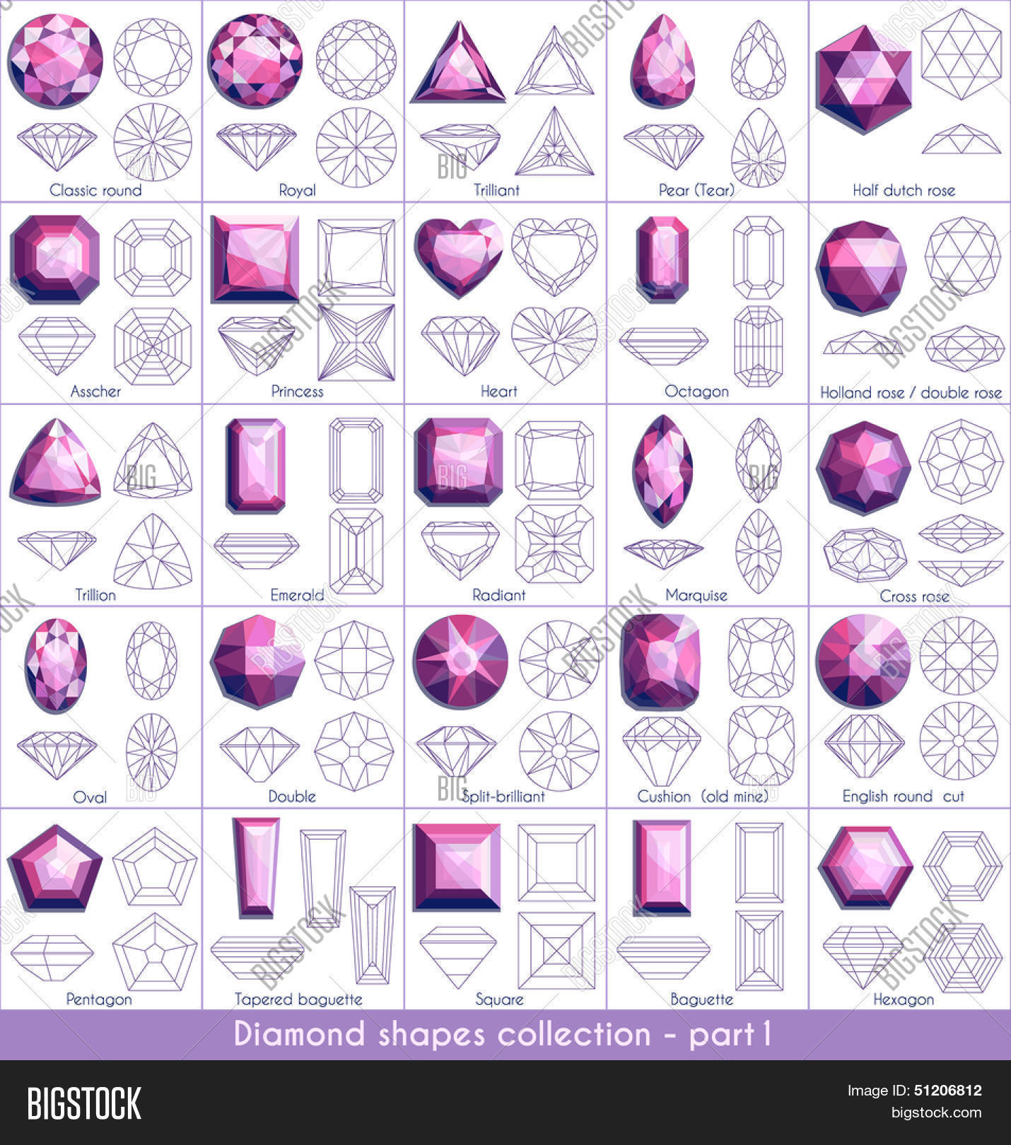 Diamond Shapes Image & Photo (Free Trial) | Bigstock