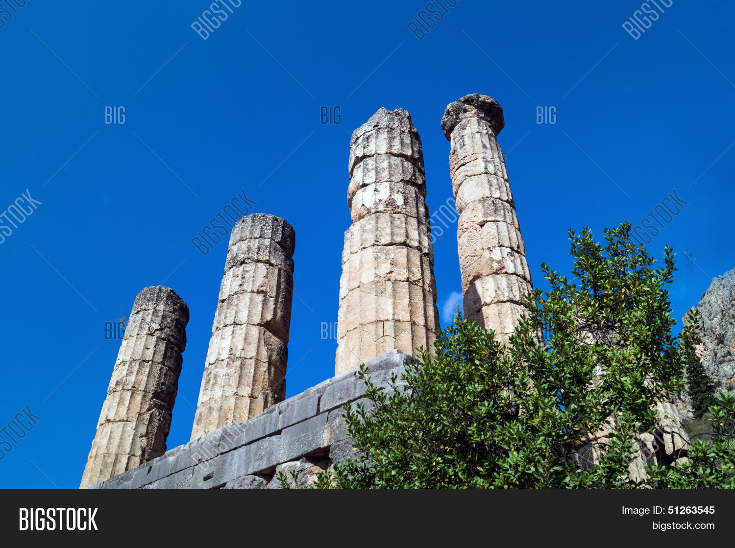 Temple Apollo Delphi Image & Photo (Free Trial) | Bigstock