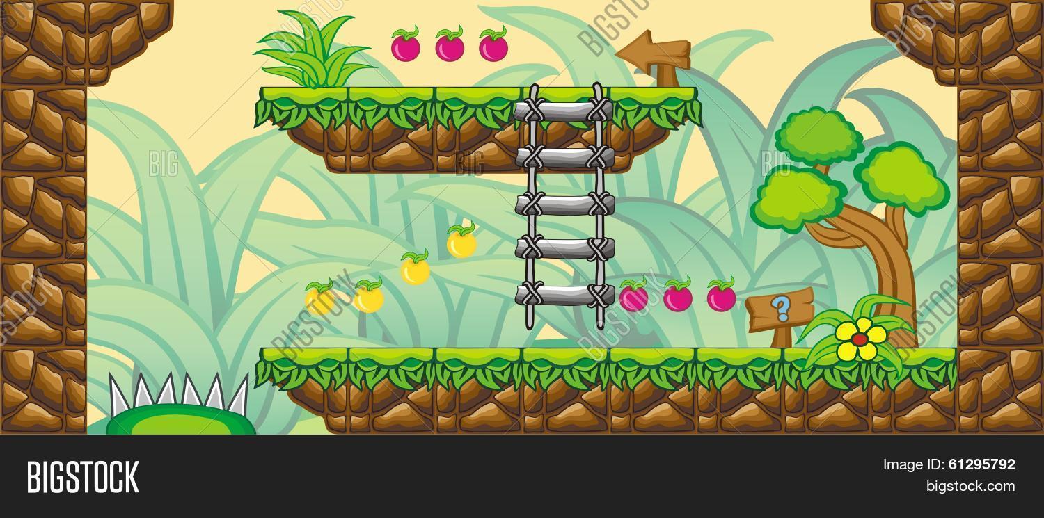 2D Tileset Platform Vector & Photo (Free Trial) | Bigstock