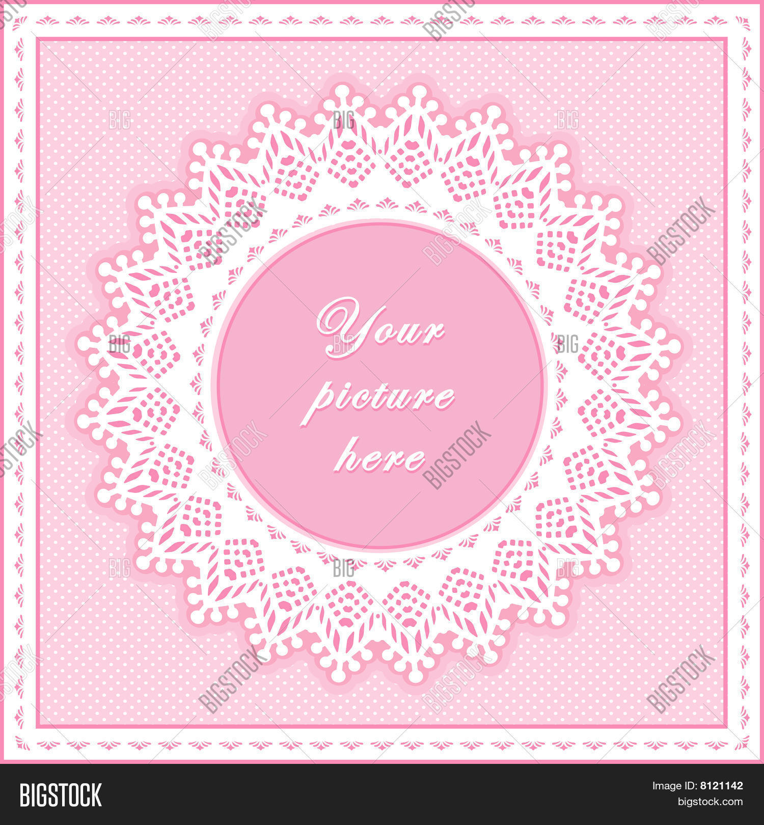 Eyelet Lace Frame Vector & Photo (Free Trial) | Bigstock
