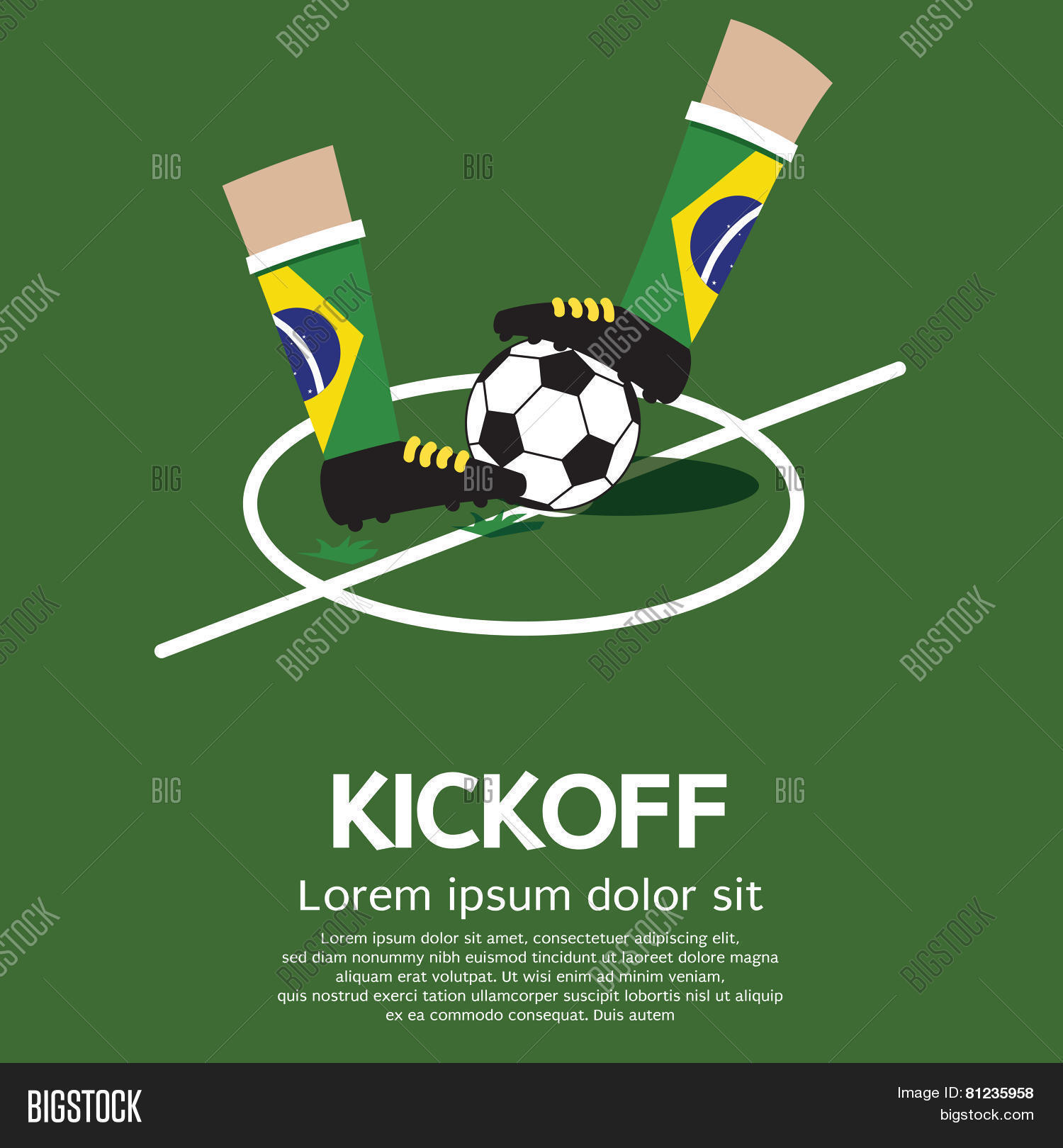 Kick Off Vector & Photo (Free Trial) | Bigstock