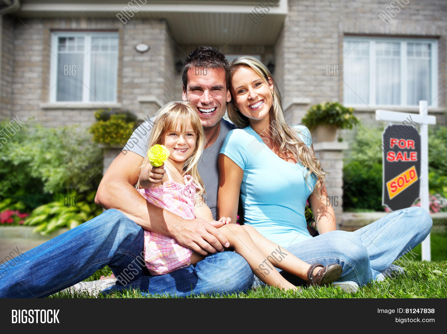 Happy Family Near New Image & Photo (Free Trial) | Bigstock