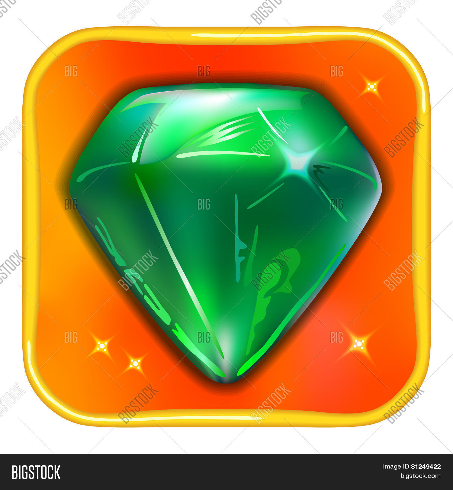 App Game Icon Emerald Vector & Photo (Free Trial) | Bigstock