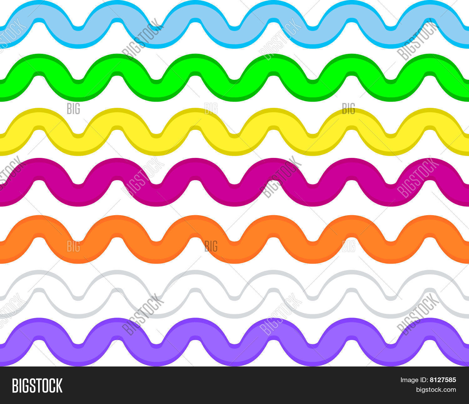 Ric Rac 7 Colors Image & Photo (Free Trial) | Bigstock