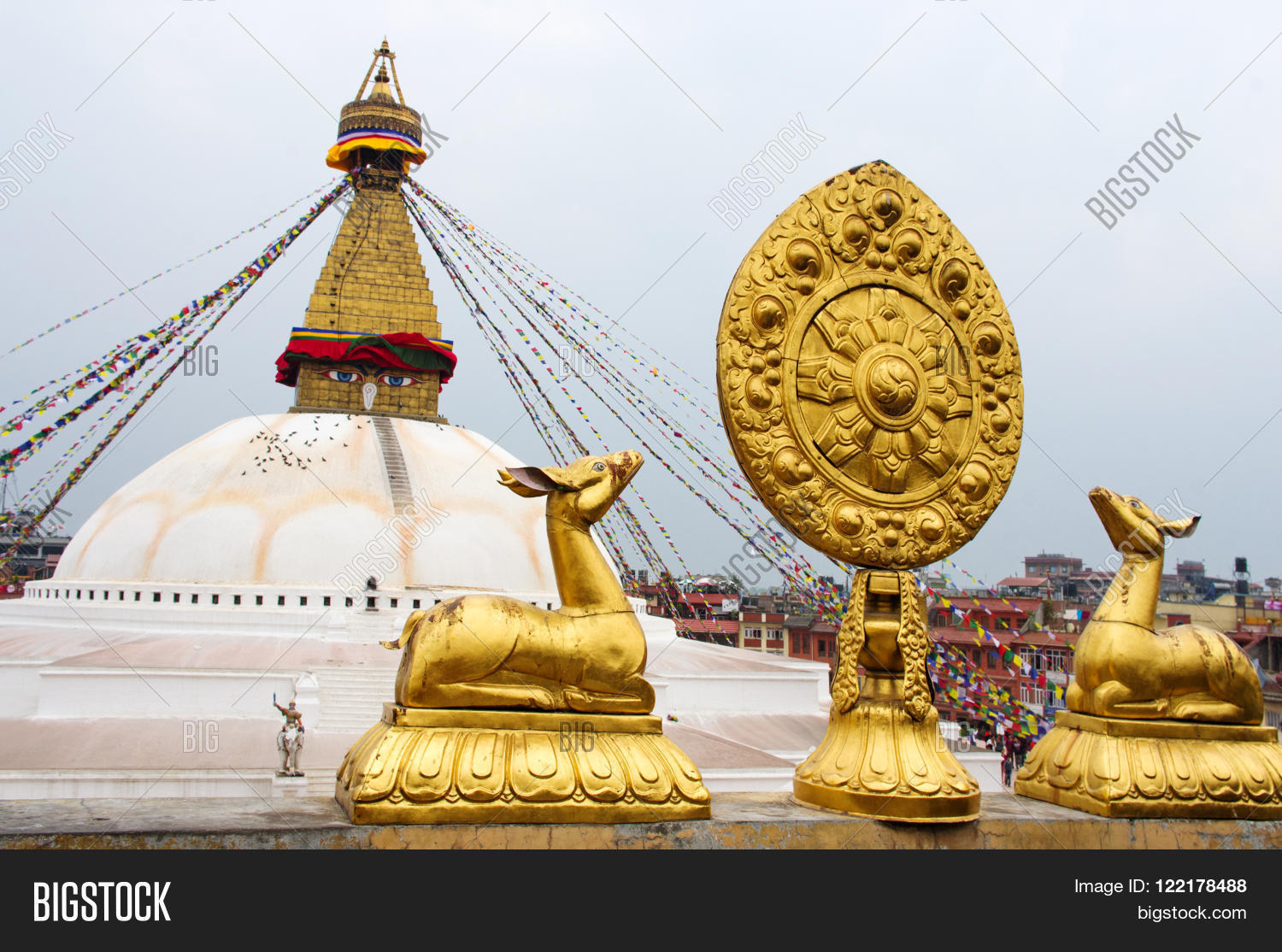 Golden Statues Front Image & Photo (Free Trial) | Bigstock