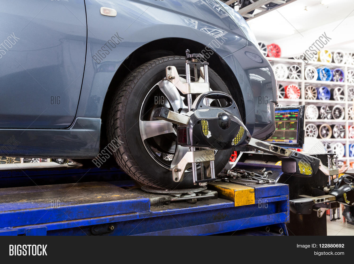 Closeup Tire Clamped Image & Photo (Free Trial) | Bigstock