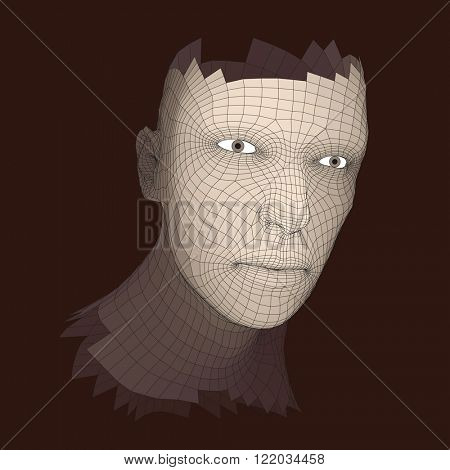 Head Person 3d Grid. Vector & Photo (Free Trial) | Bigstock