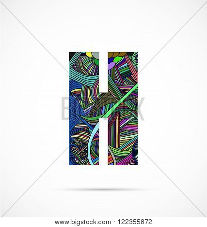 Vector y foto Letter H Doodle (prueba gratis) | Bigstock