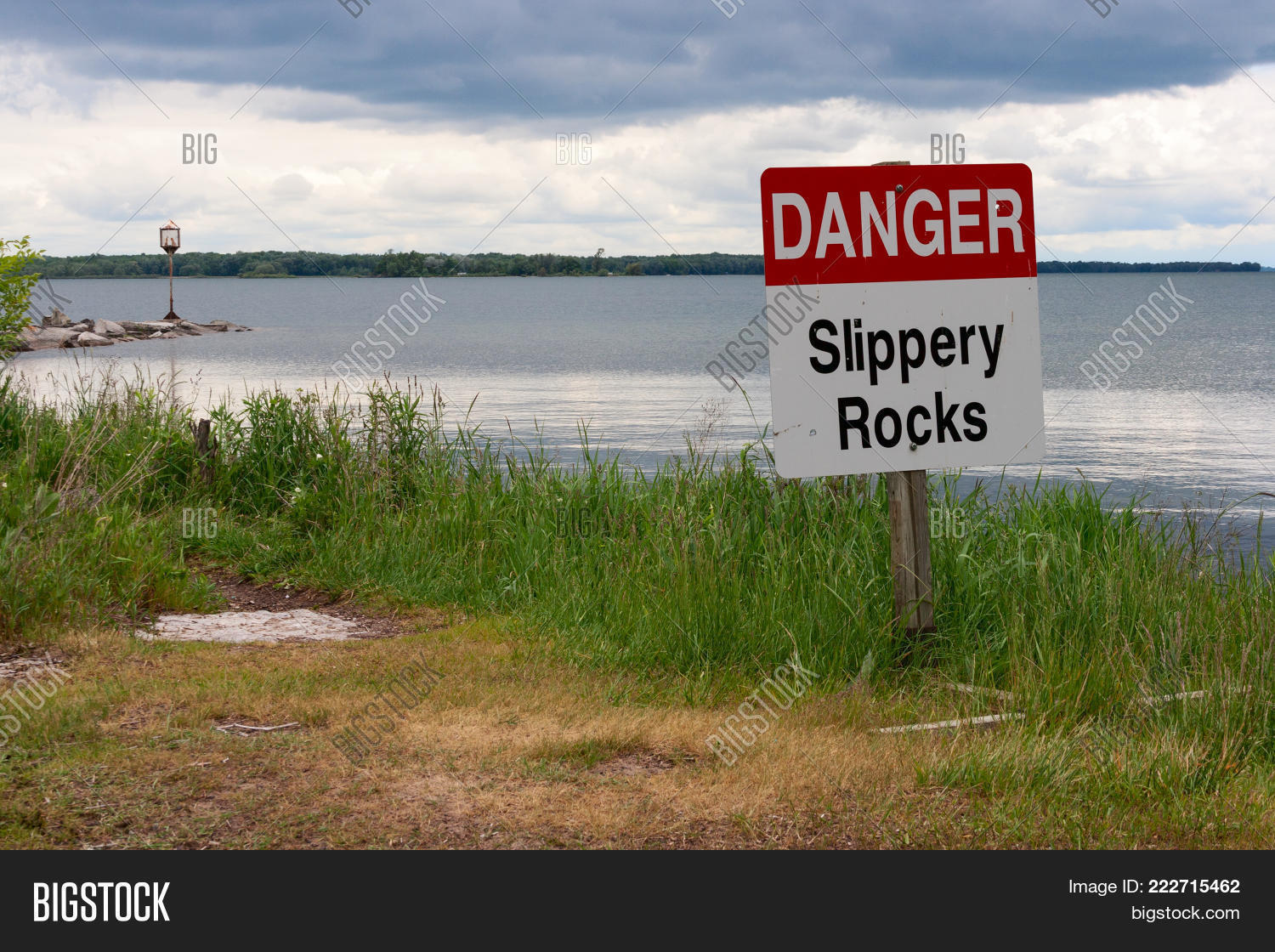 Danger Slippery Rocks Image & Photo (Free Trial) | Bigstock