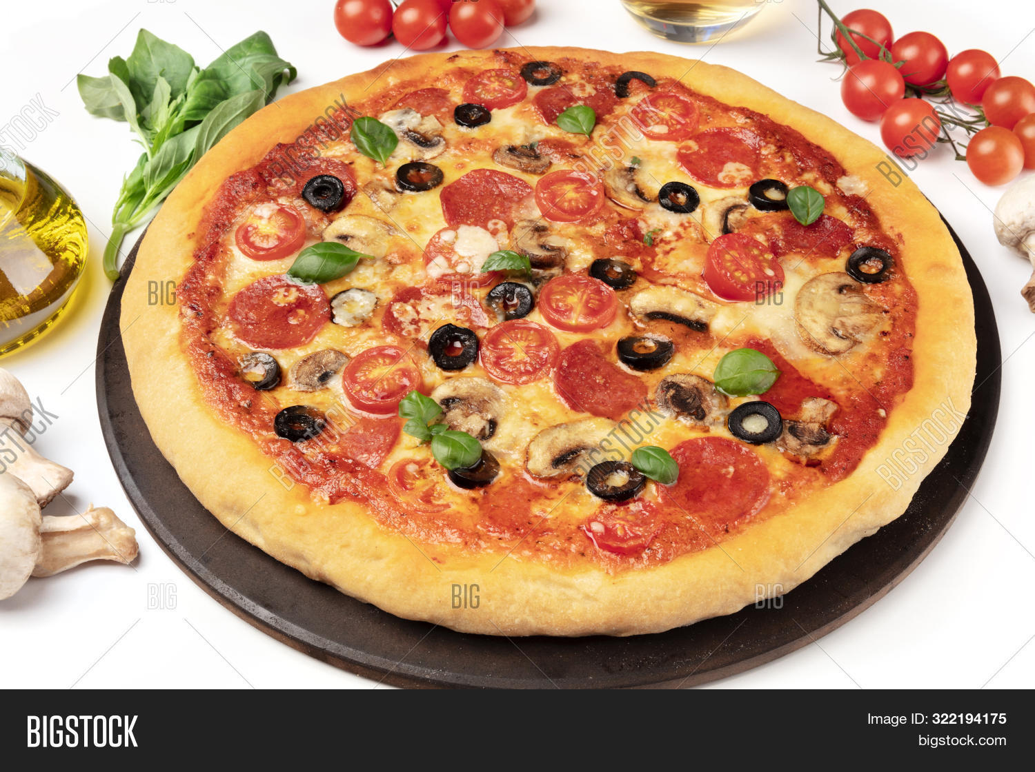 Pepperoni Pizza Image & Photo (Free Trial) | Bigstock