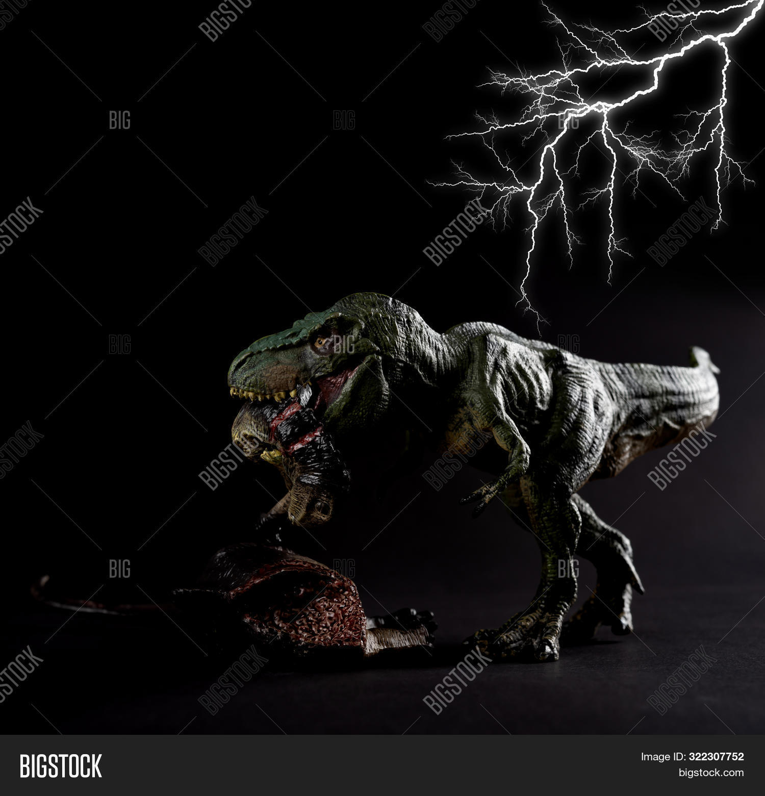 Tyrannosaurus Biting Image & Photo (Free Trial) | Bigstock