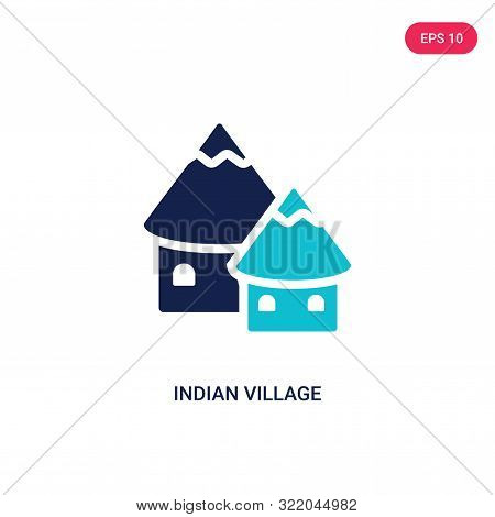 Indian Village Icon Vector & Photo (Free Trial) | Bigstock