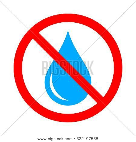 Stop Drop Water Icon Vector & Photo (Free Trial) | Bigstock