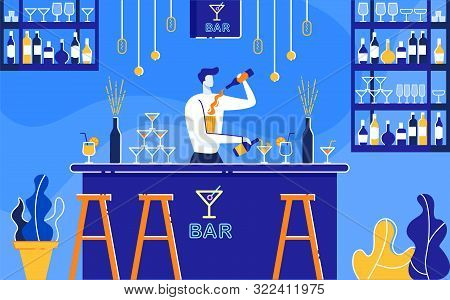 Barman Preparing Two Vector & Photo (Free Trial) | Bigstock
