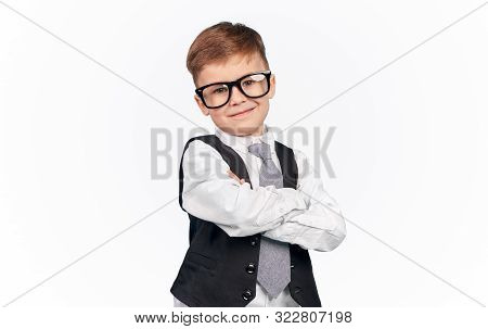 Smirking Kid Glasses Image & Photo (Free Trial) | Bigstock
