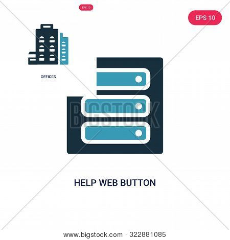 Help Web Button Icon Vector & Photo (Free Trial) | Bigstock