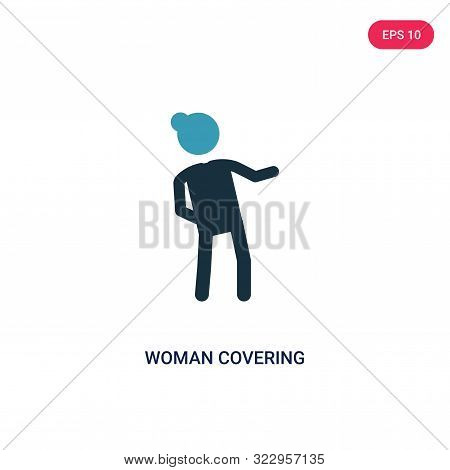 Woman Covering Icon Vector & Photo (Free Trial) | Bigstock