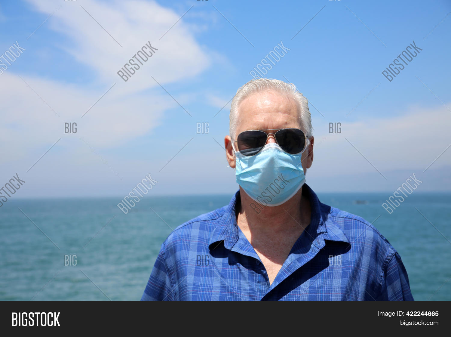 Man Wearing Paper Mask Image & Photo (Free Trial) | Bigstock