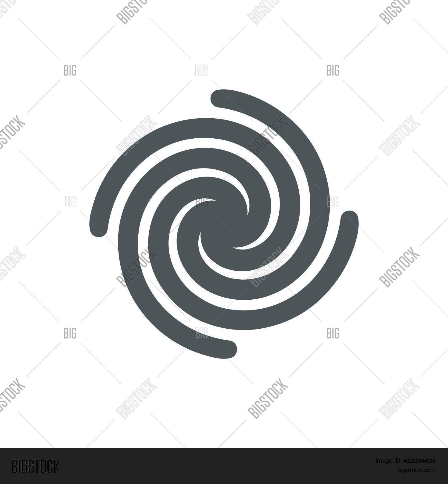 Cyclone Icon Flat Vector & Photo (Free Trial) | Bigstock
