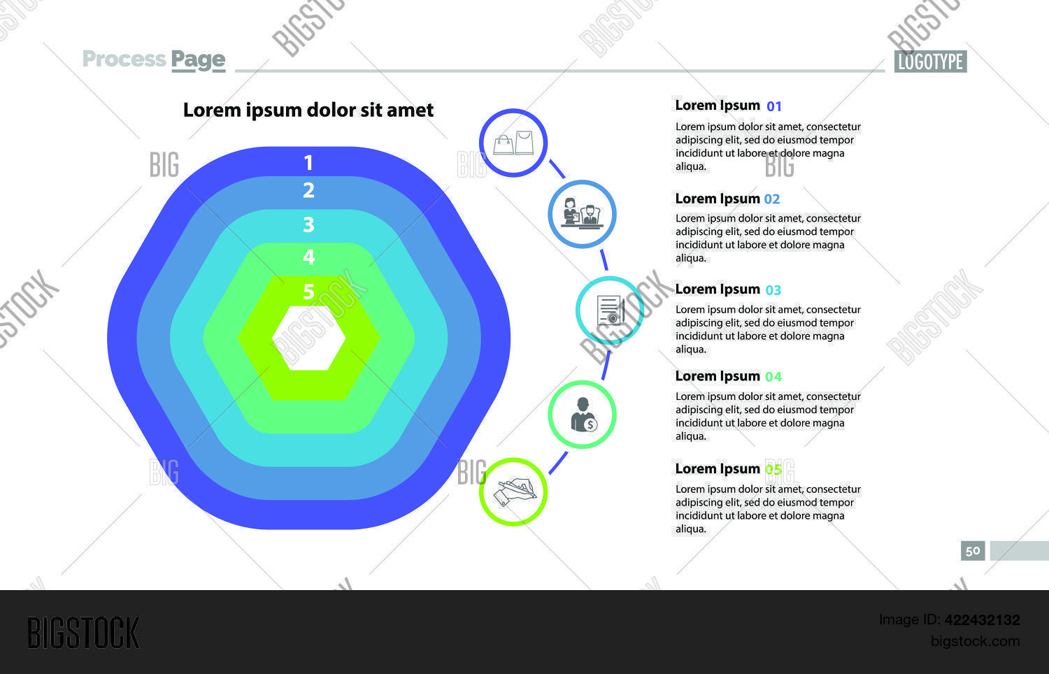 Five Layer Flow Chart Vector & Photo (Free Trial) | Bigstock
