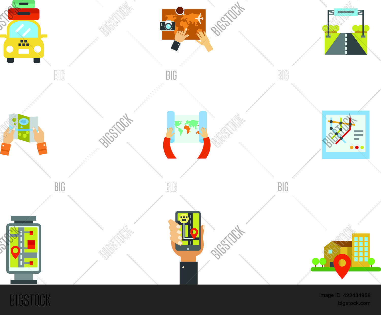 Exploration Icon Set Vector & Photo (Free Trial) | Bigstock