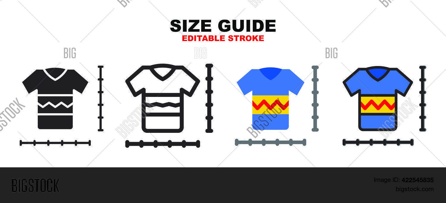 Size Guide Icon Set Vector & Photo (Free Trial) | Bigstock