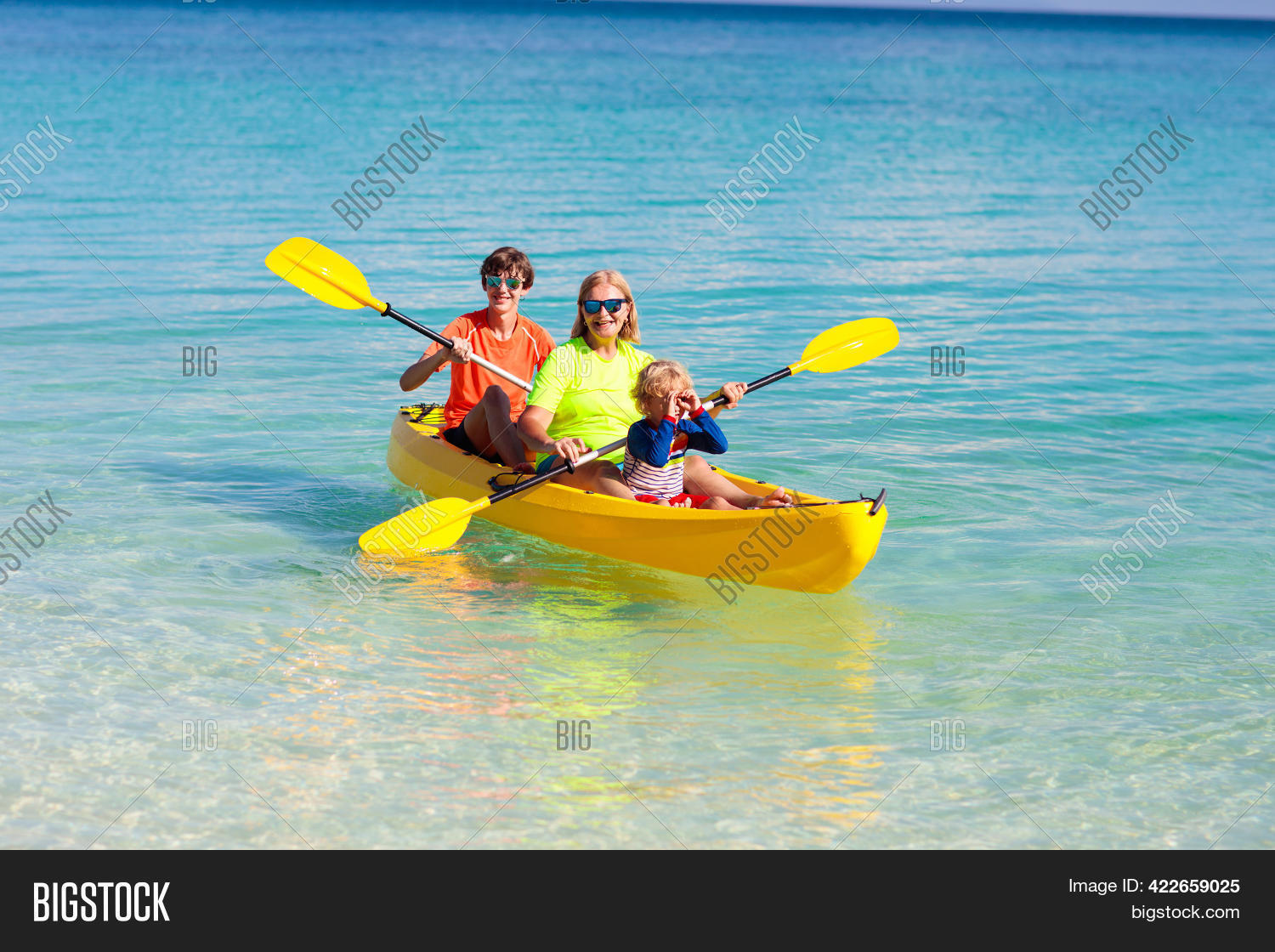 Kids Kayaking Ocean. Image & Photo (Free Trial) | Bigstock