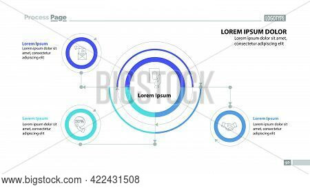 Cycled Flow Chart With Descriptions. Element Of Diagram, Infographic ...