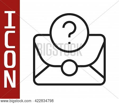 Black Line Envelope Vector & Photo (Free Trial) | Bigstock
