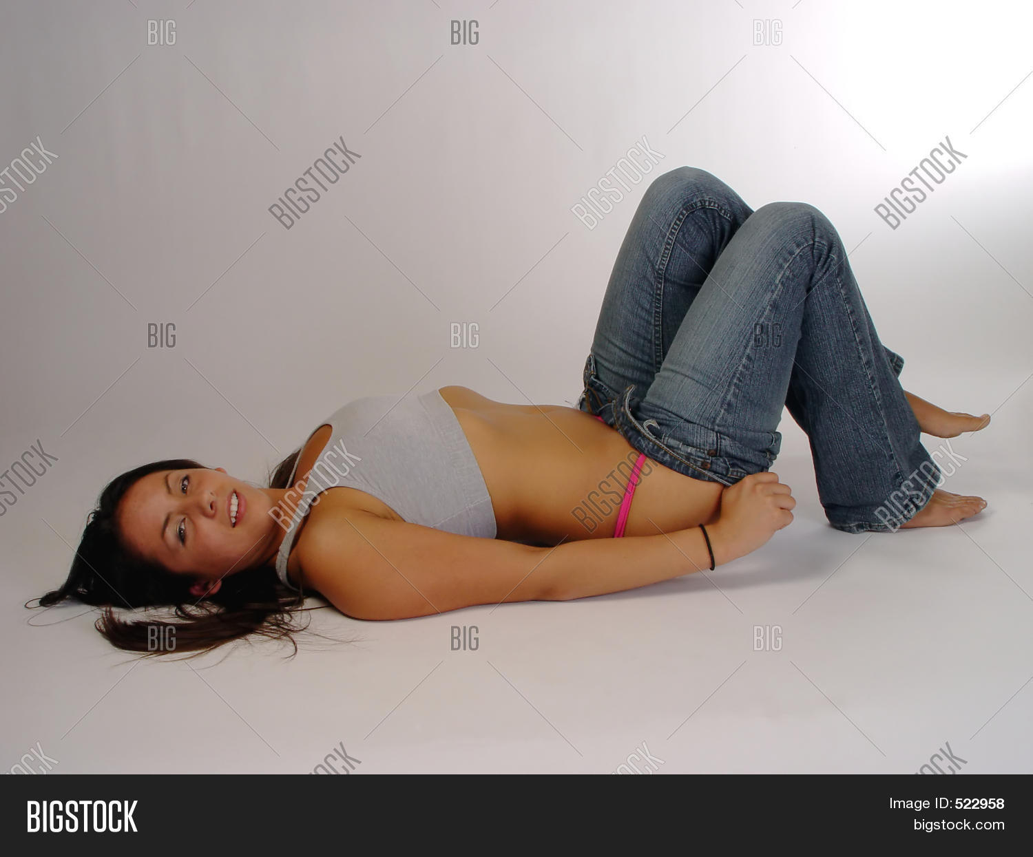 Woman Taking Off Jeans Image And Photo Free Trial Bigstock