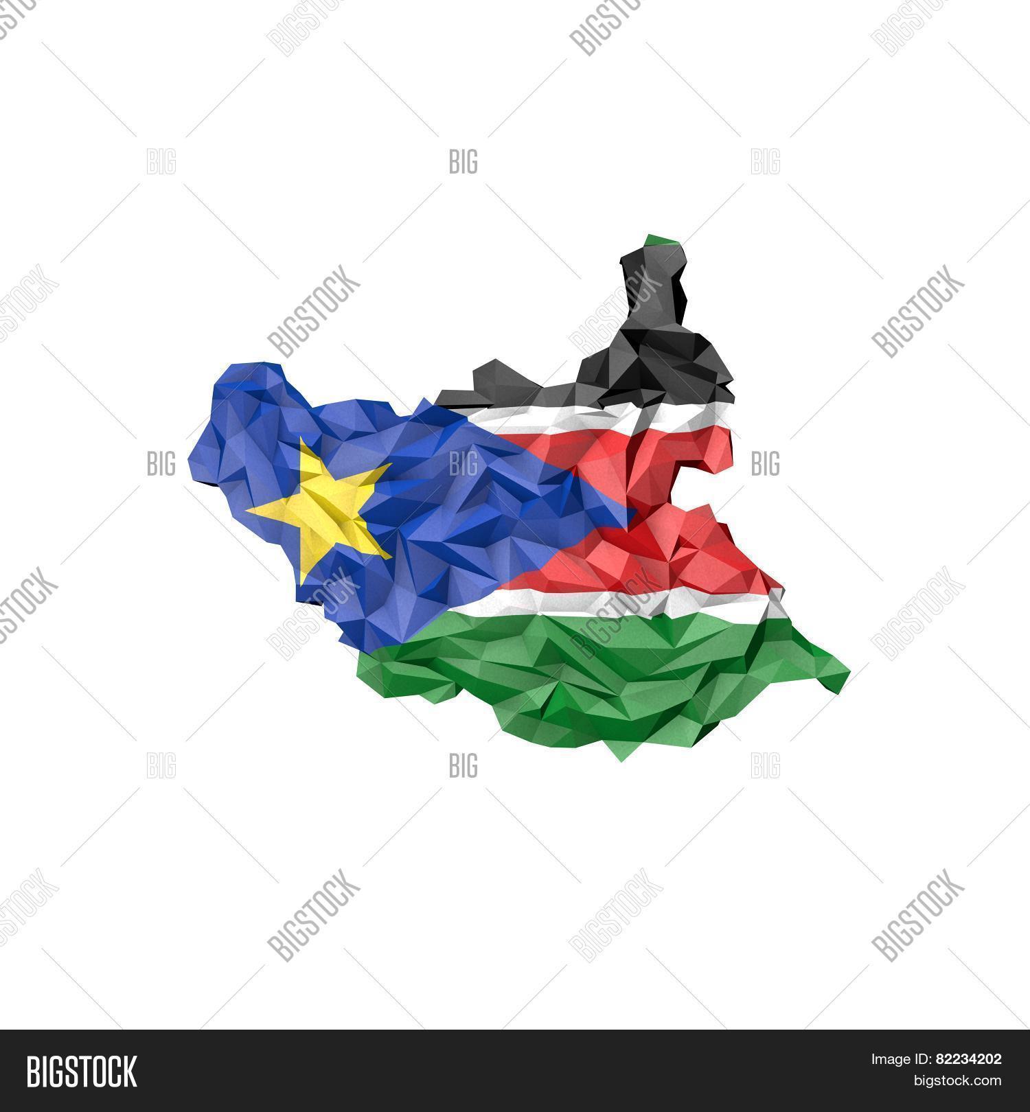 Low Poly South Sudan Image And Photo Free Trial Bigstock
