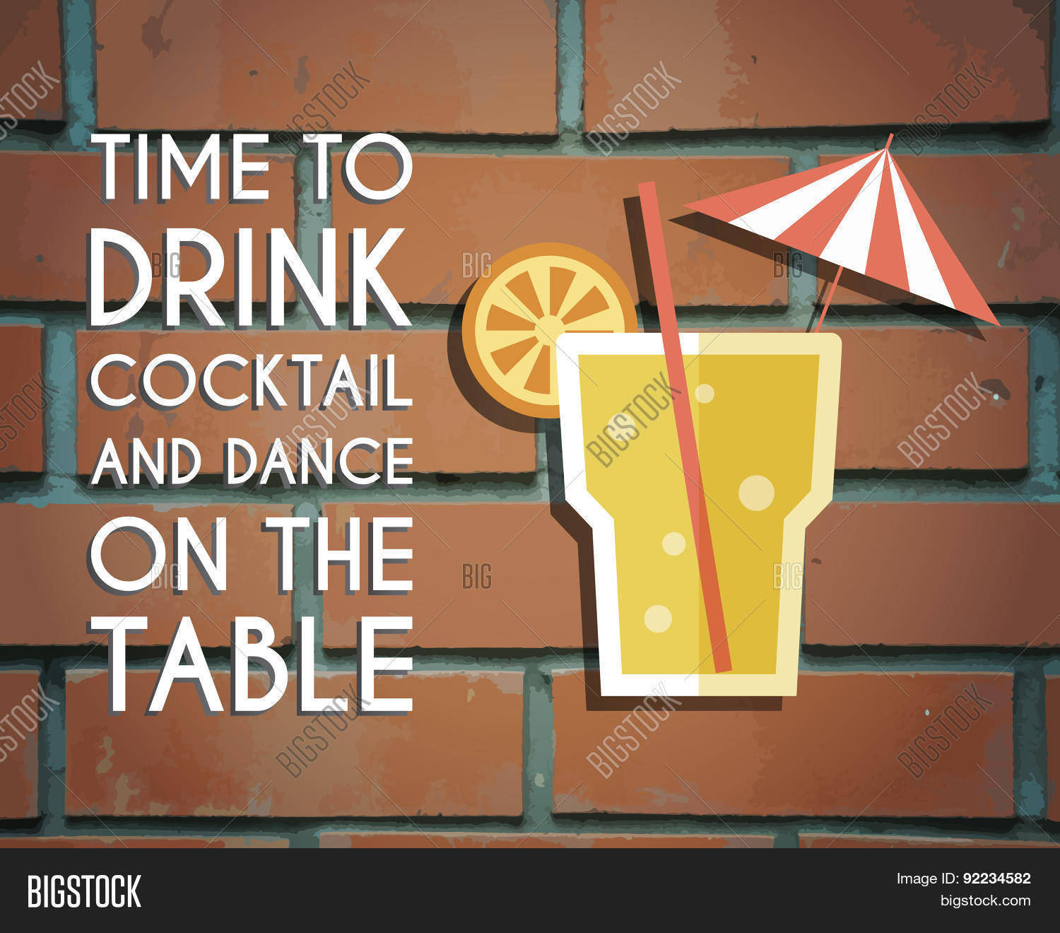 Vintage Cocktail Party Poster