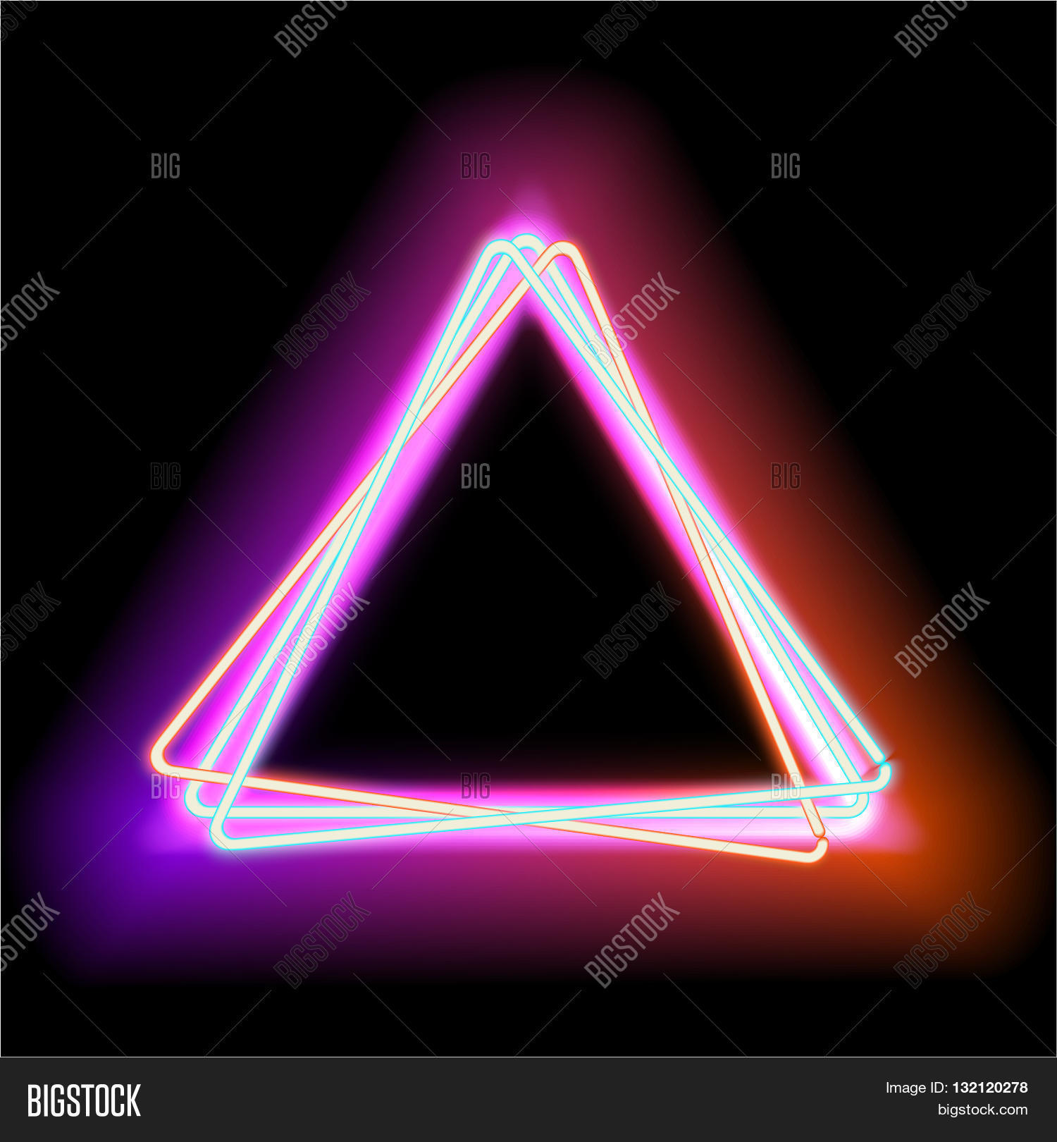 Neon Triangle. Neon Image & Photo (Free Trial) | Bigstock