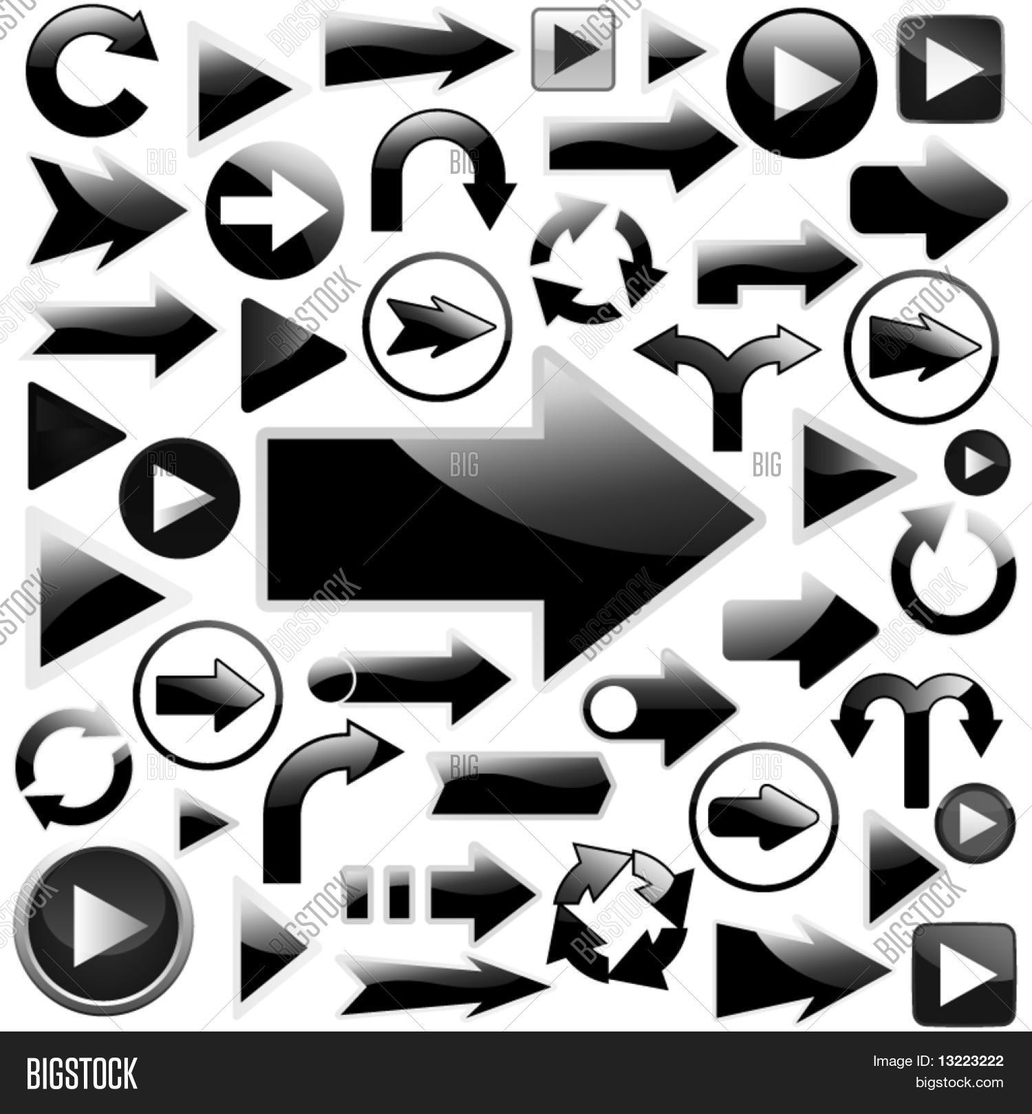 Arrow Set Vector. Set Vector & Photo (Free Trial) | Bigstock