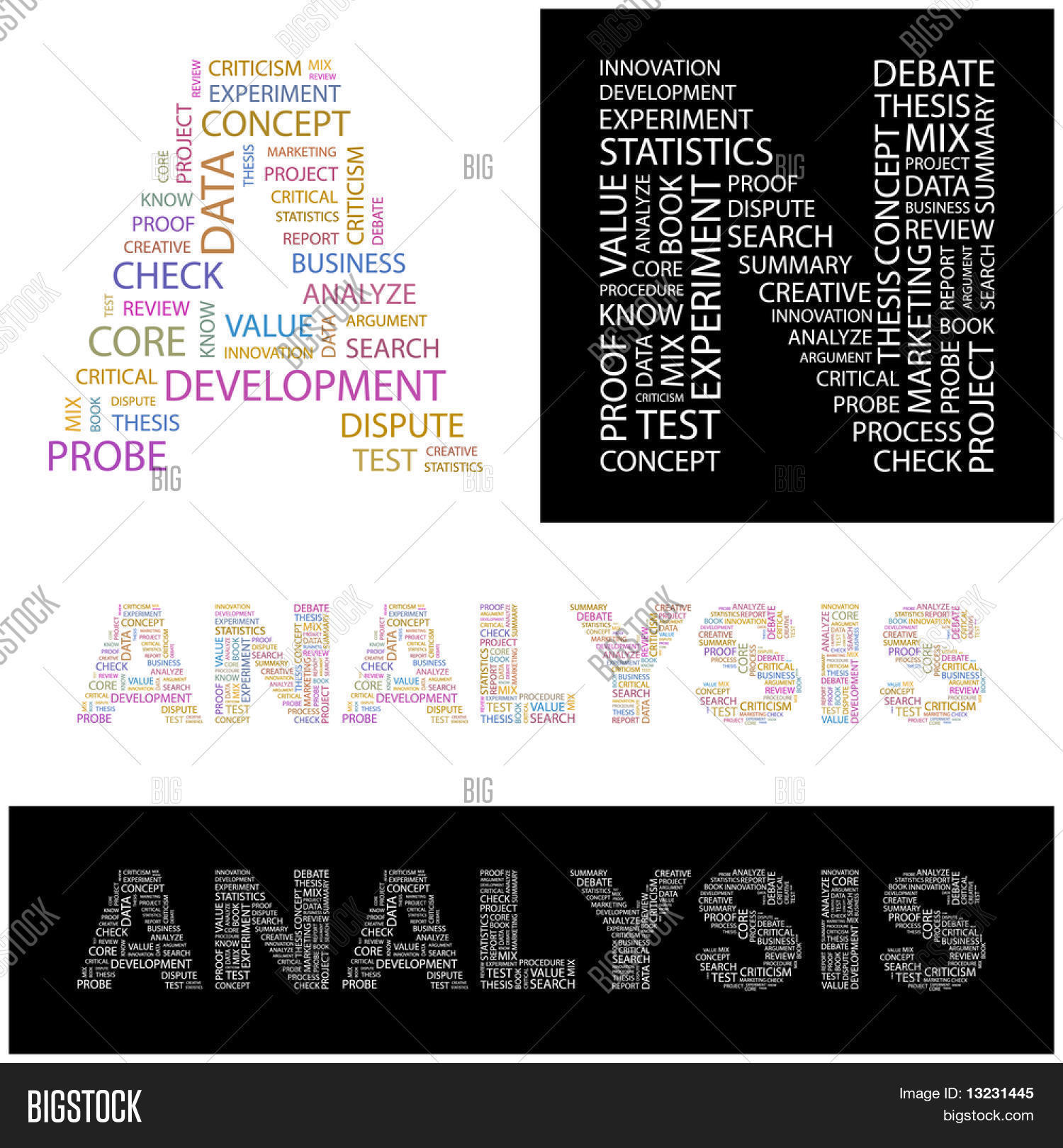 ANALYSIS. Word Vector & Photo (Free Trial) | Bigstock