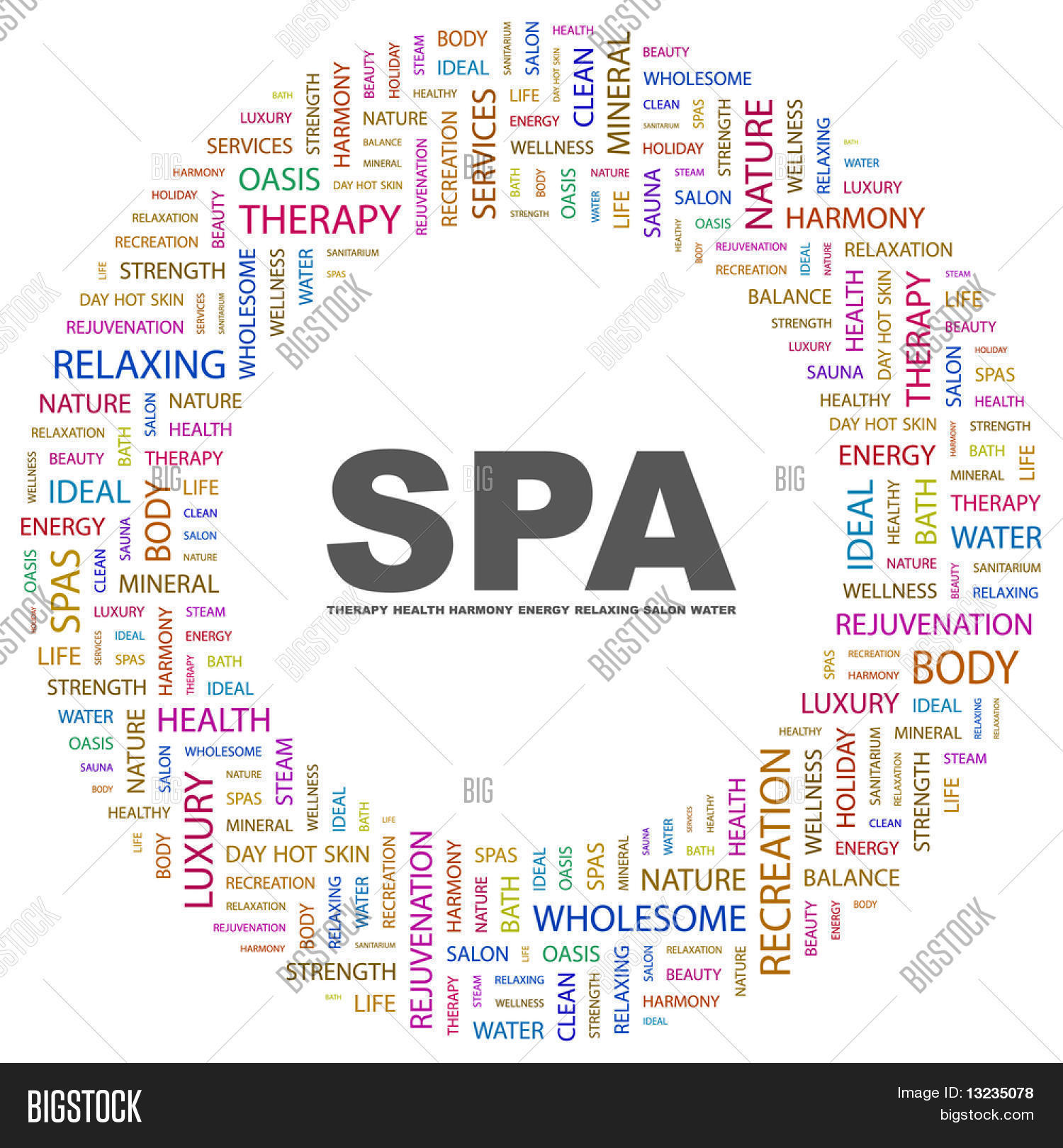 Vector y foto SPA. Palabra (prueba gratis) | Bigstock