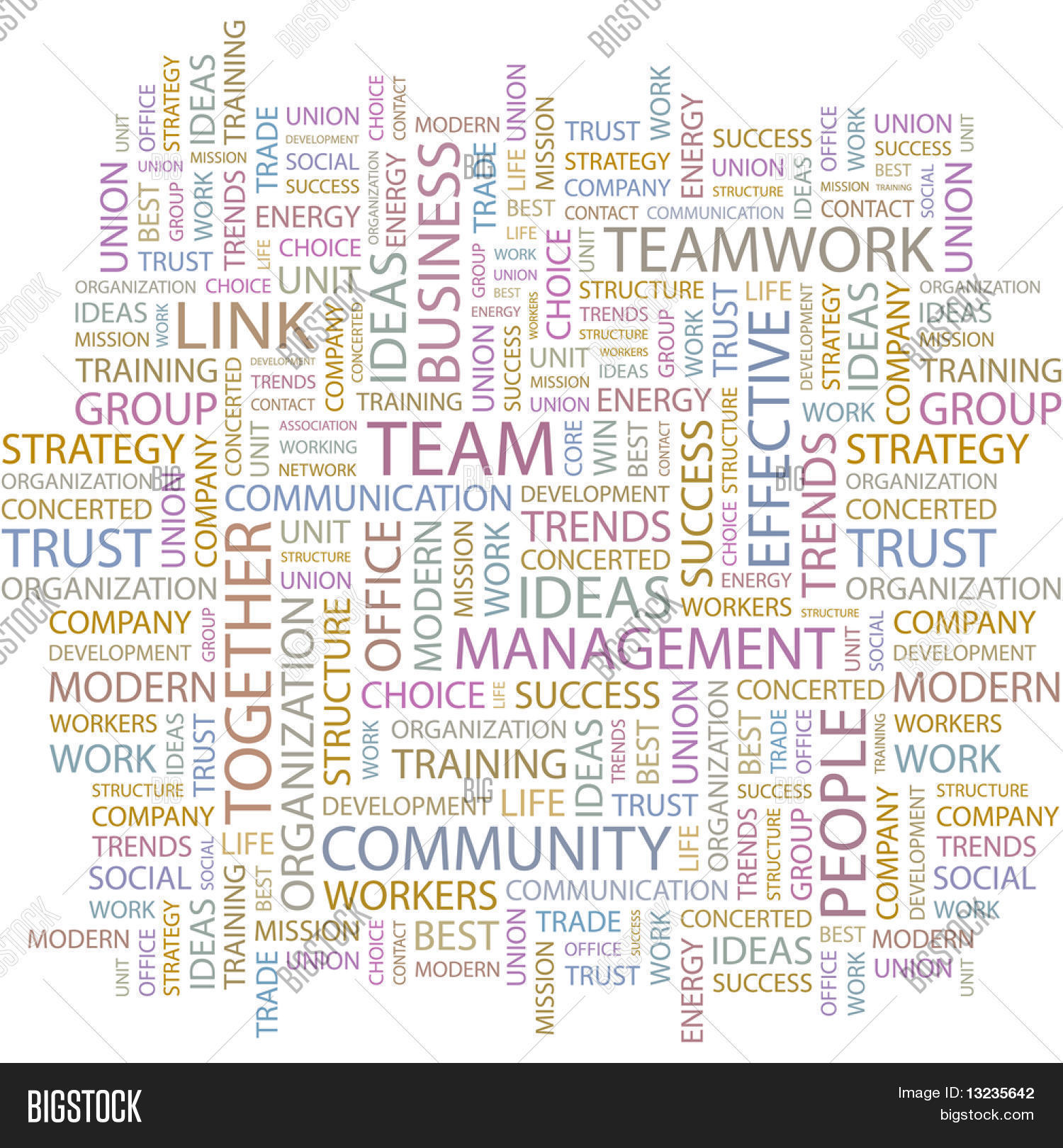 TEAM. Word Collage On Vector & Photo (Free Trial) | Bigstock