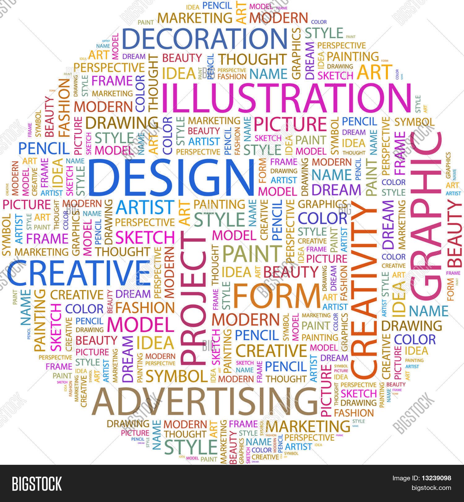 DESIGN. Word Collage Vector & Photo (Free Trial) | Bigstock