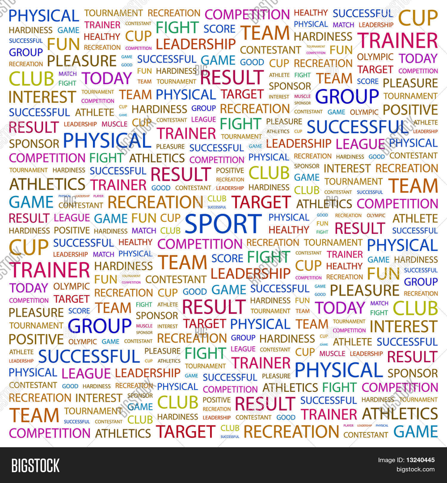 SPORT. Word Collage Vector & Photo (Free Trial) | Bigstock