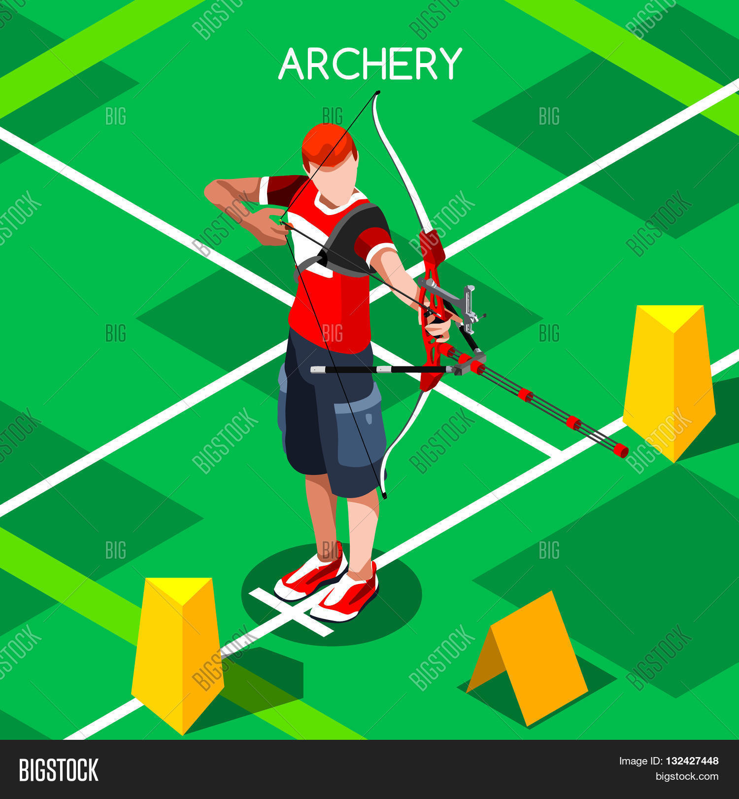 Archery Player Summer Vector & Photo (Free Trial) | Bigstock
