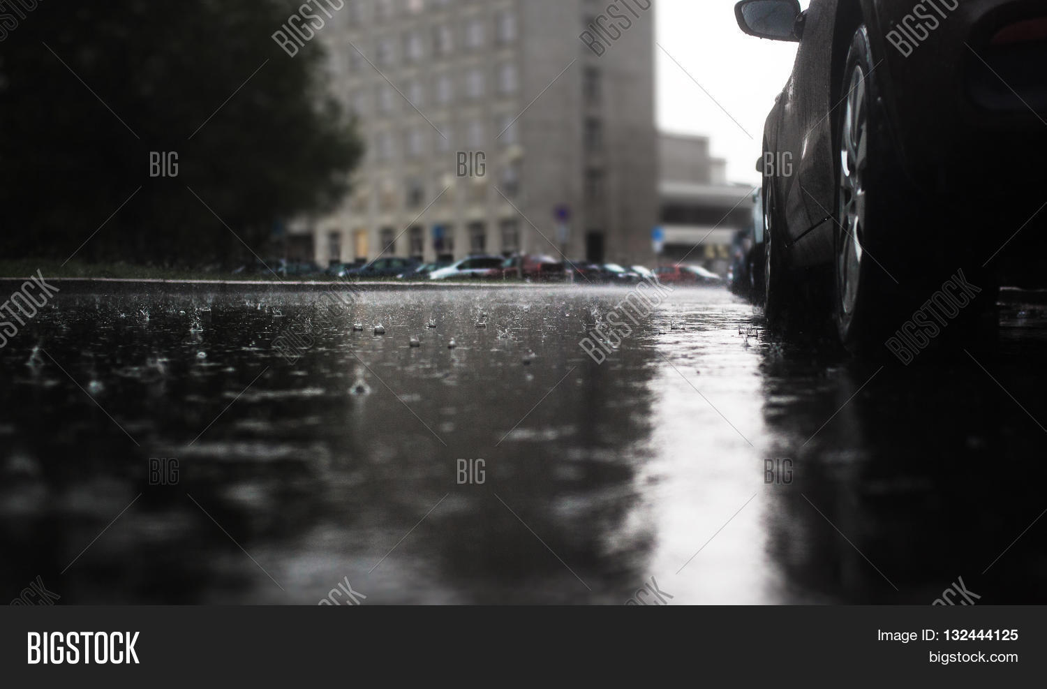 Heavy Rain Hitting Image & Photo (Free Trial) | Bigstock