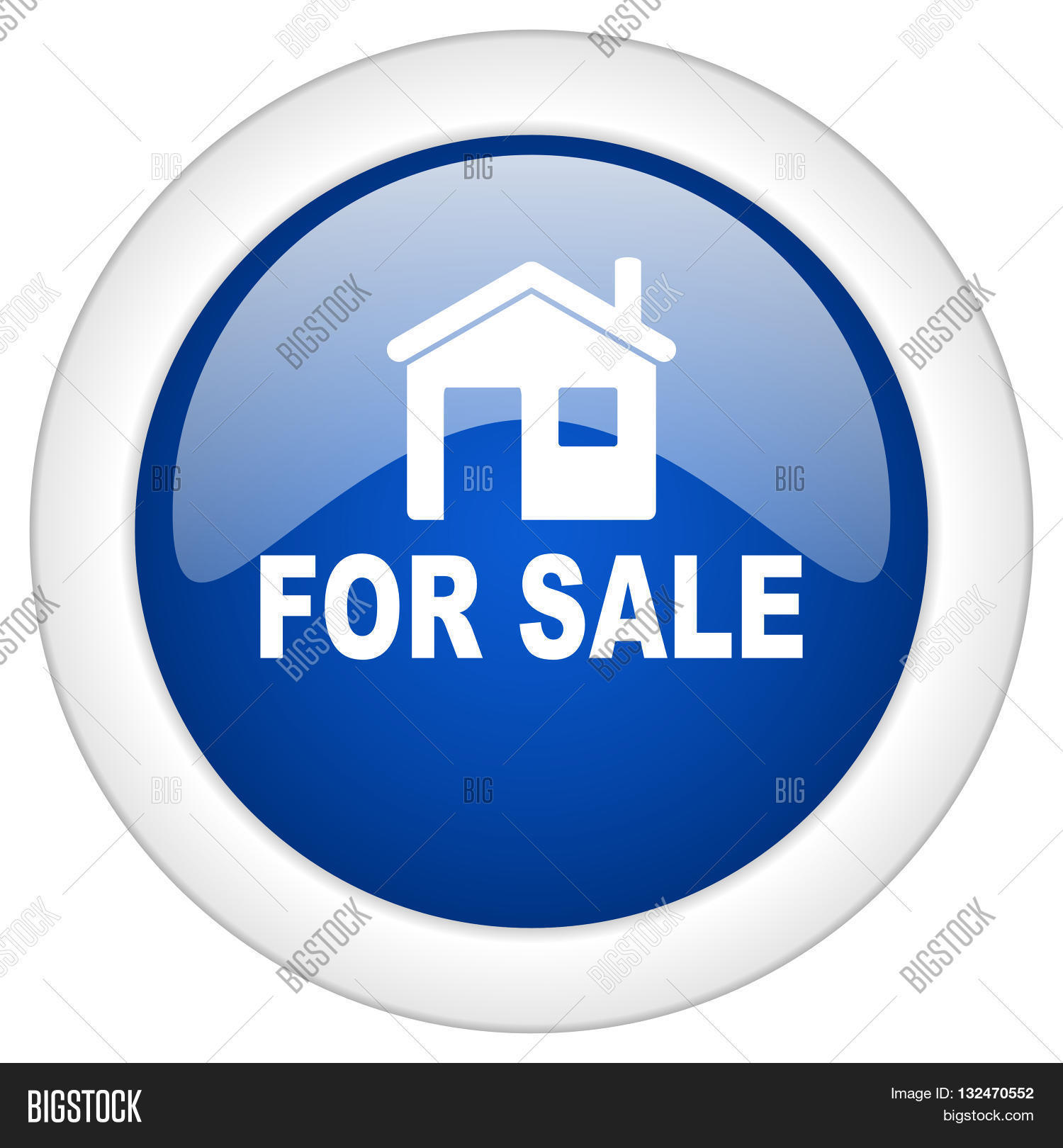 Sale Icon, Circle Blue Image & Photo (Free Trial) | Bigstock