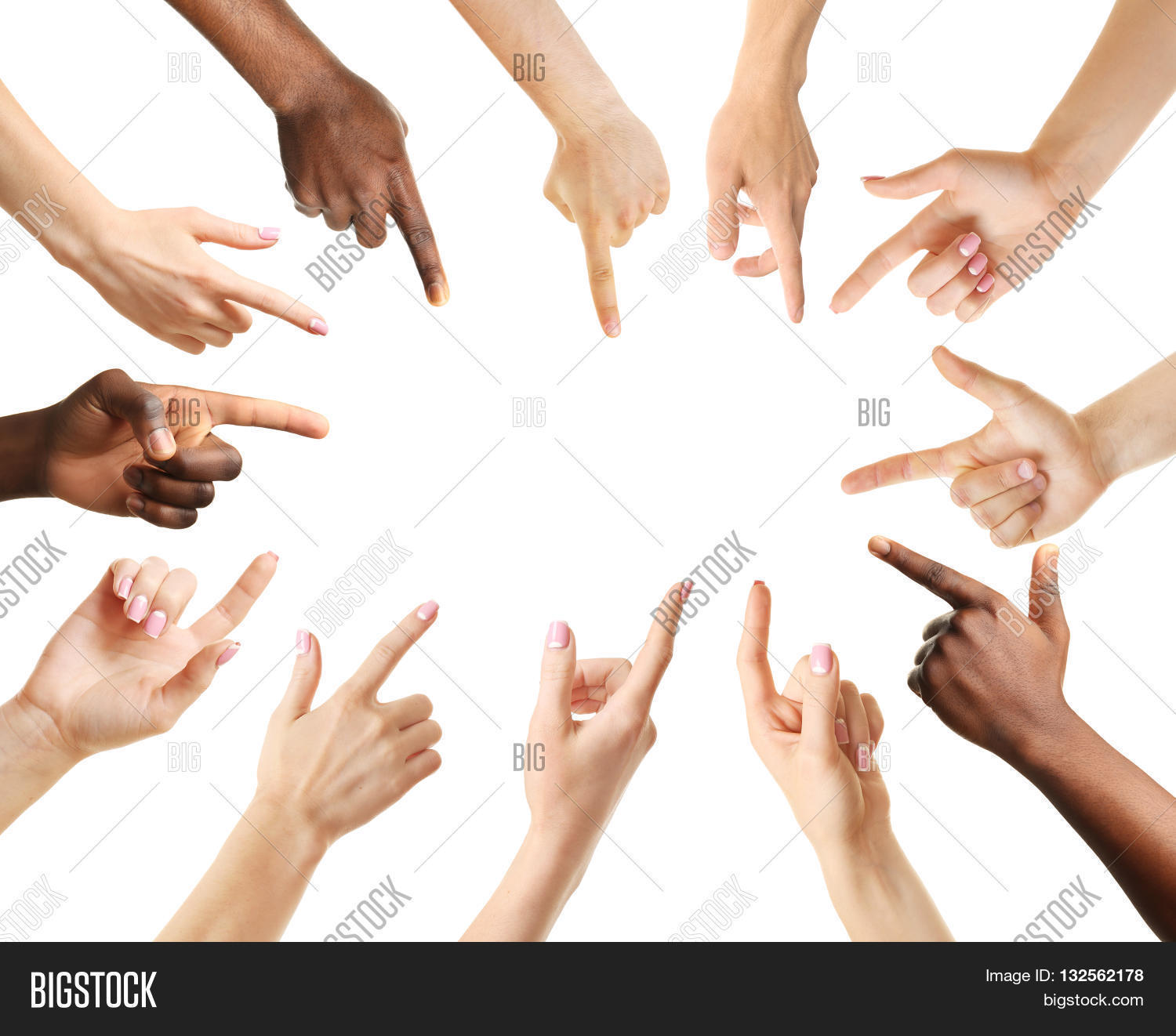 Set Different Hands Image & Photo (Free Trial) | Bigstock