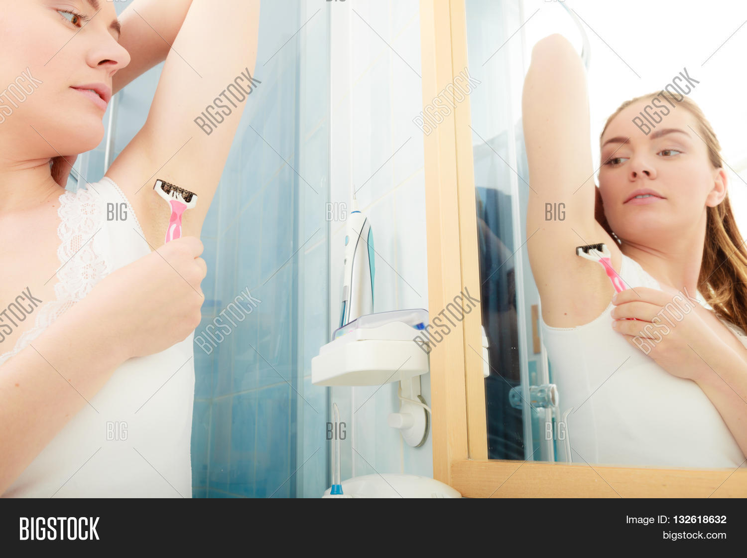 Woman Shaving Armpit Image & Photo (Free Trial) | Bigstock