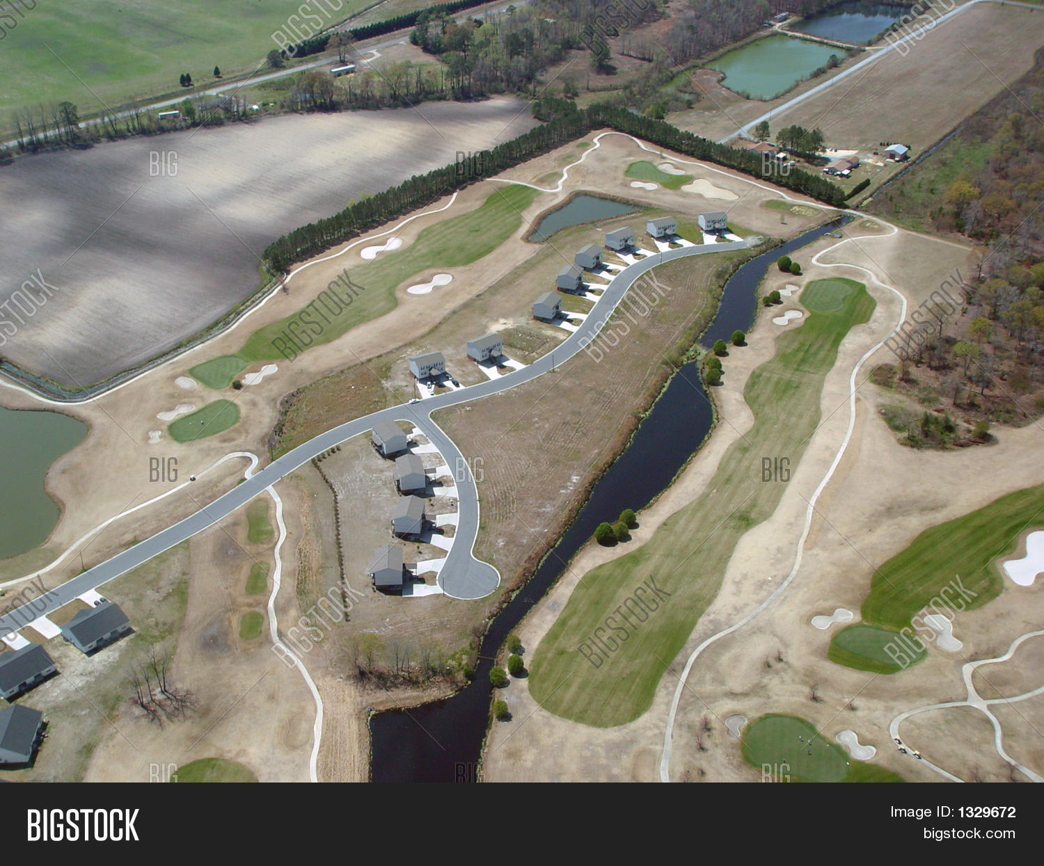 Aerial Golf Course Image & Photo (Free Trial) | Bigstock